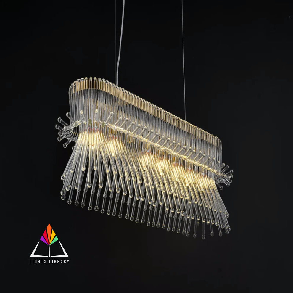 Crystal Rainfall Chandelier – Lights Library